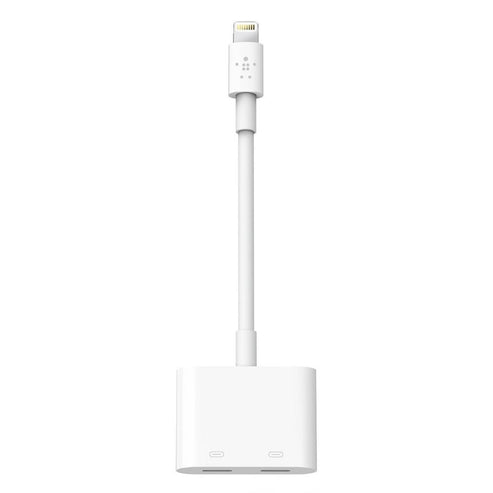 หัวแปลง Belkin Adapter Lightning to Lightning Audio & Charge Rockstar ...