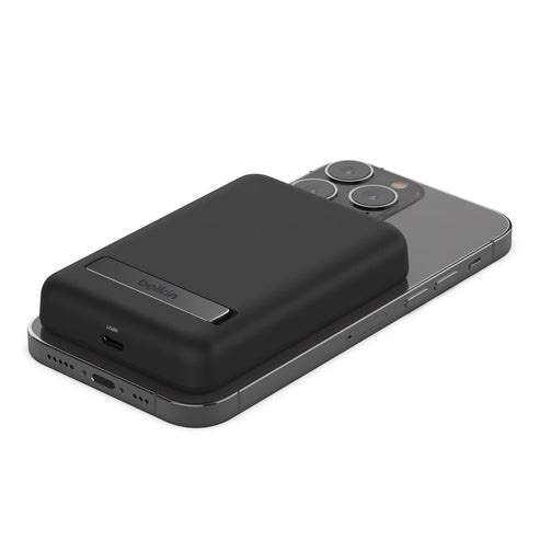 พาวเวอร์แบงค์ Belkin 5,000 mAh with Kickstand Black – iStudiobySPVi