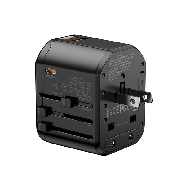 หัวแปลงปลั๊กไฟ Veger Universal Adapter (VA-INT01) Black – iStudiobySPVi