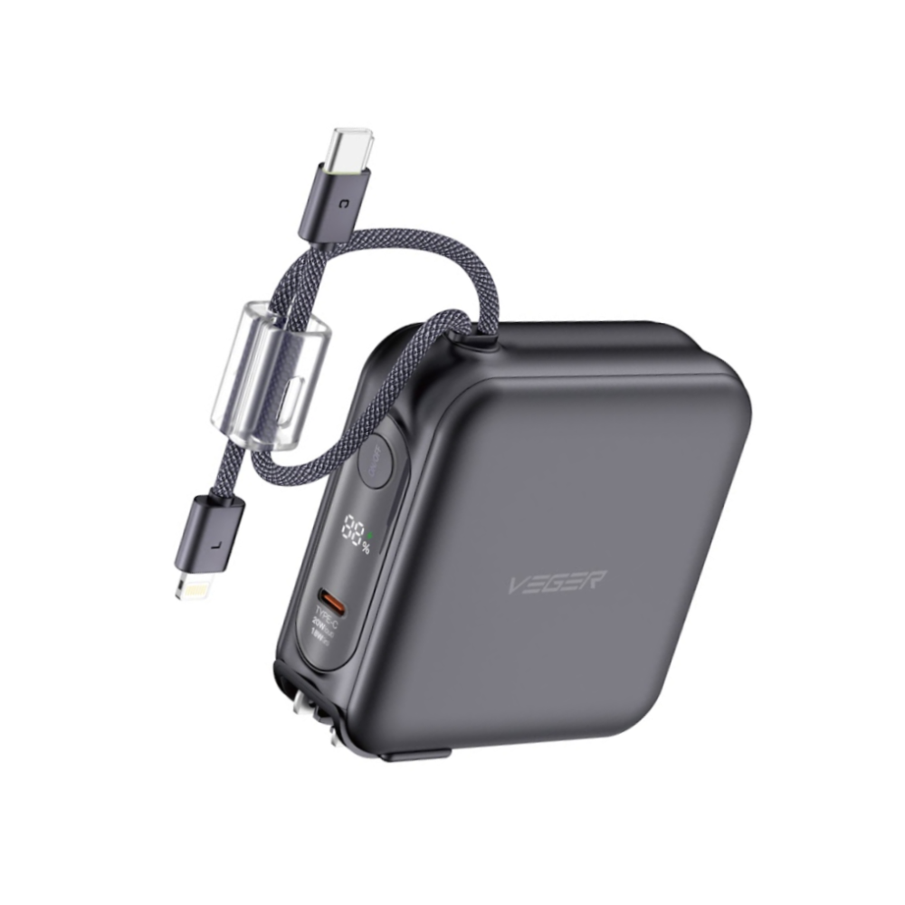 แบตเตอรี่สำรอง Veger Vpc1502Pd Pro Power Bank 15,000 mAh (Blueberry Bl ...